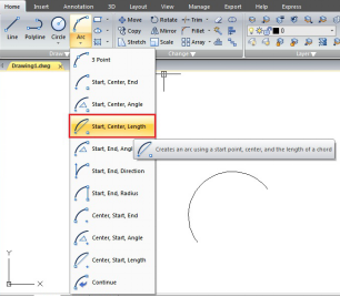 How to draw an arc with a specific arc length1 - GstarCAD